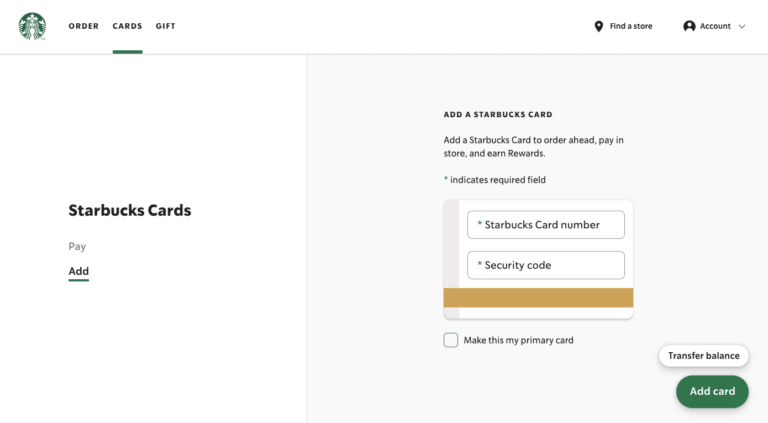 How to Add Your Partner Number to the Starbucks App